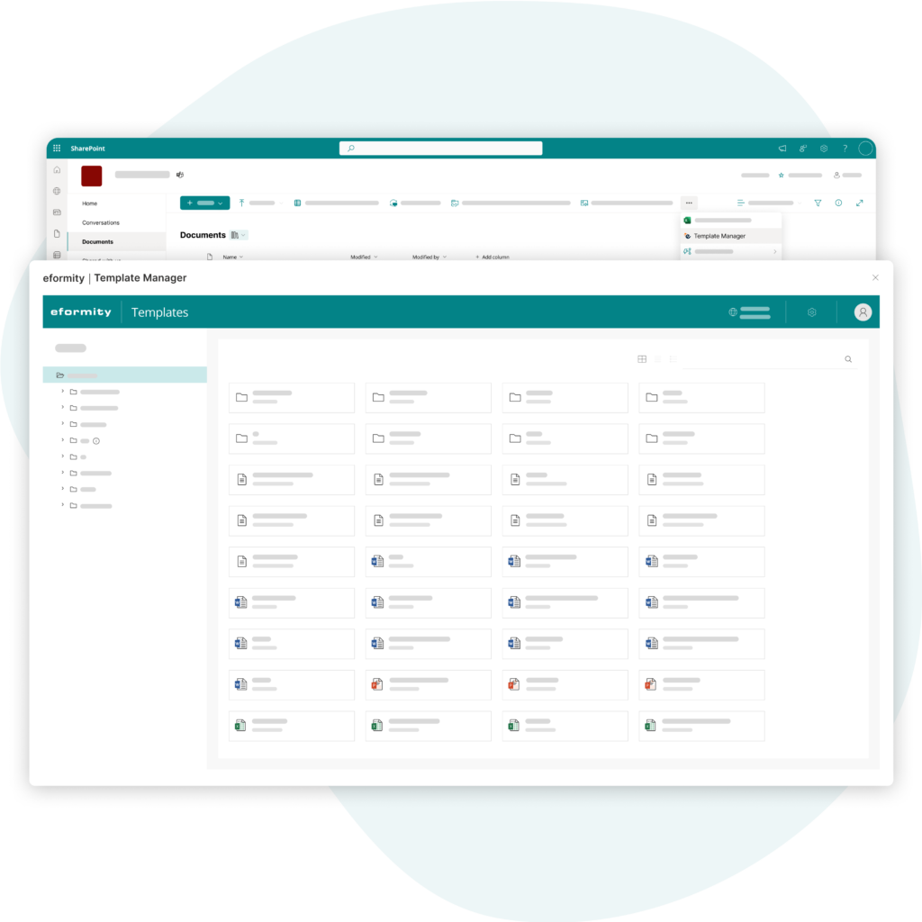 Microsoft SharePoint | Easy template management | eformity